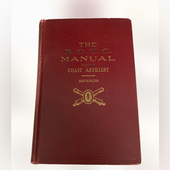 Other | Pre War 1935 Rotc Manual Advanced Coast Guard Artillery ...